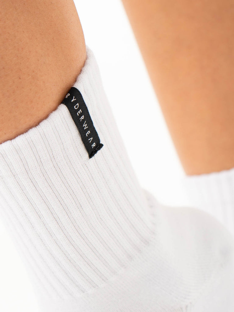Crew Socks - White - Ryderwear