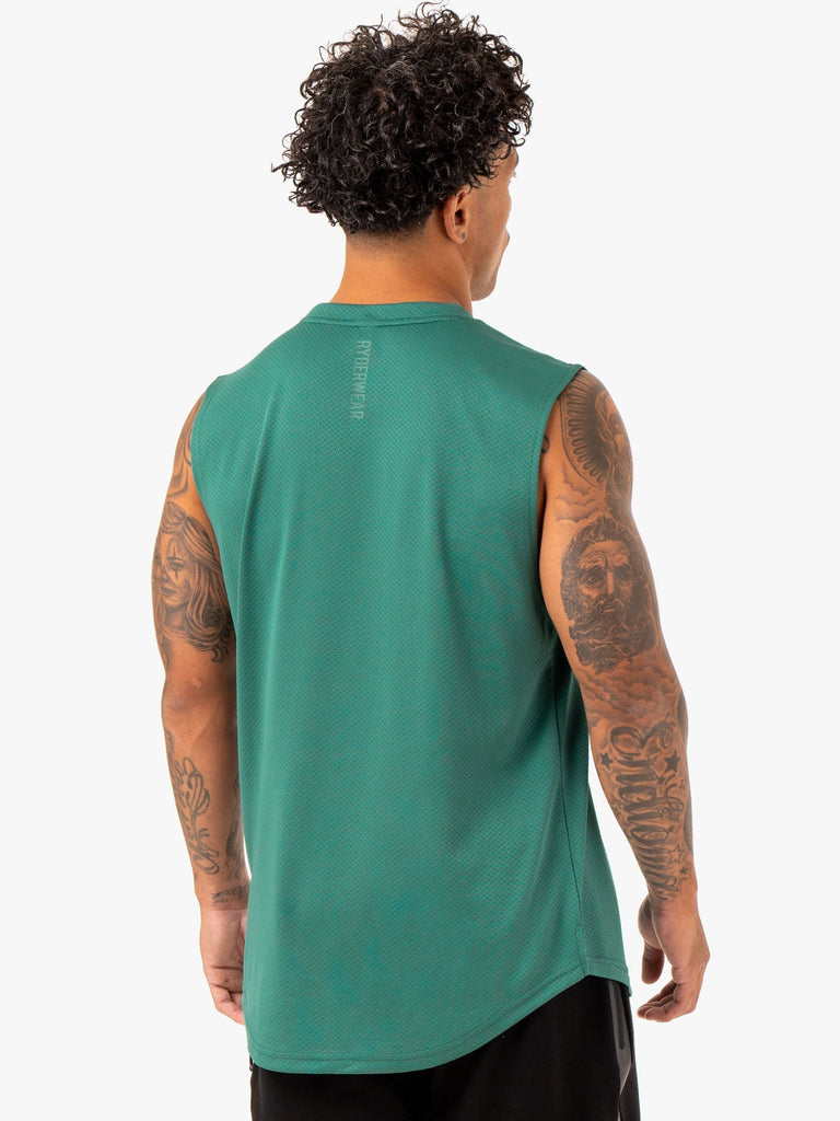 Enhance Muscle Tank - Green - Ryderwear